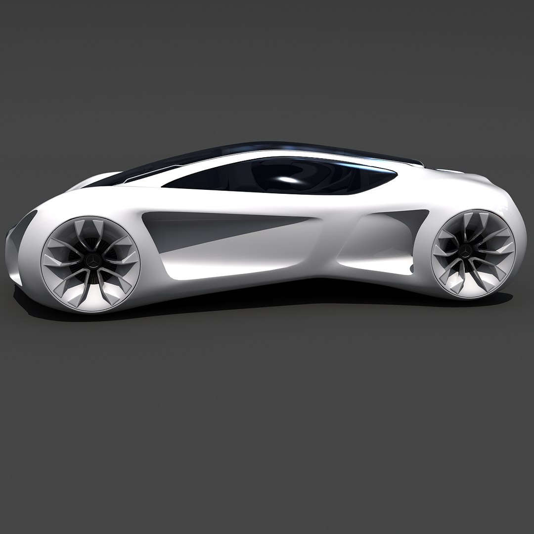 3d mercedes benz biome concept car model