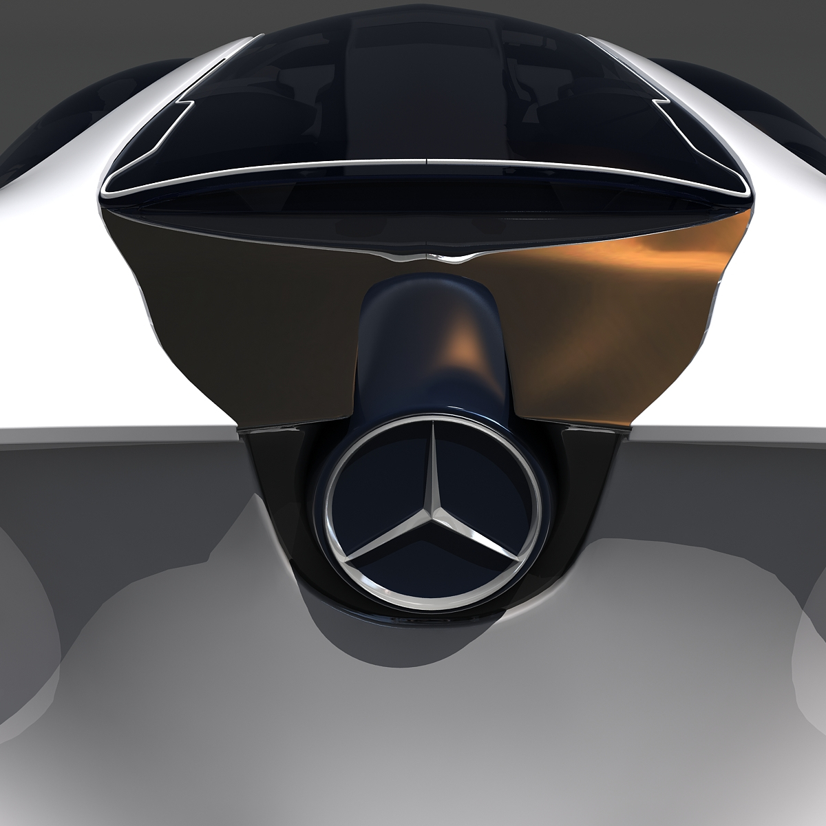 3d mercedes benz biome concept car model