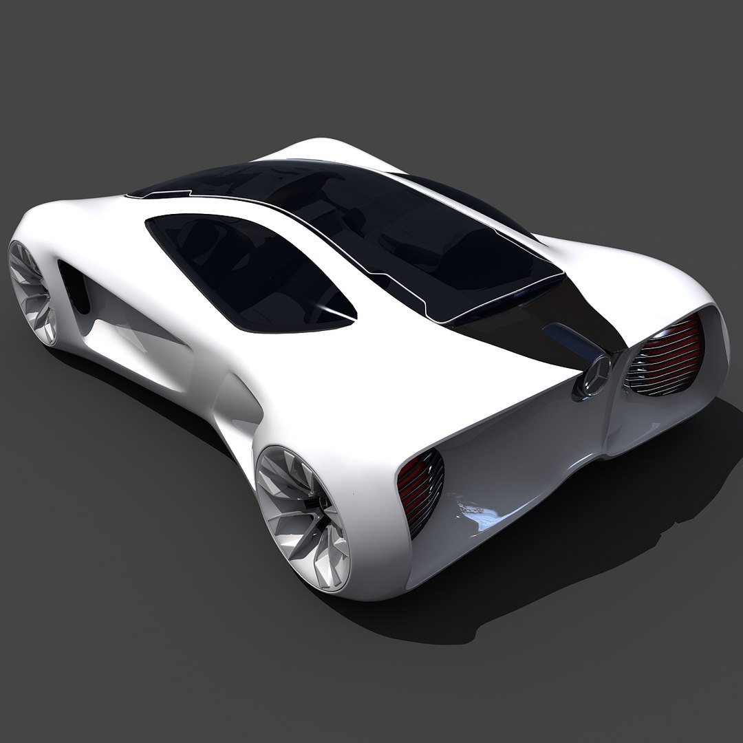 3d mercedes benz biome concept car model