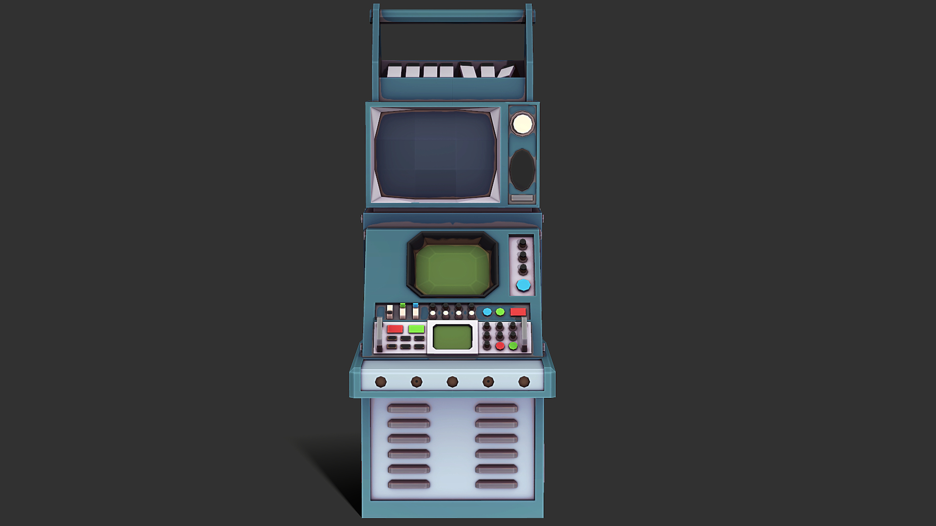Retro Computer - Low Poly Mobile Ready 3D - TurboSquid 2041220