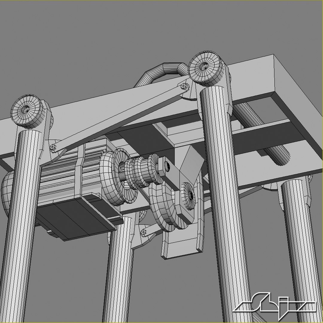 3d Model Excavator Grab 4
