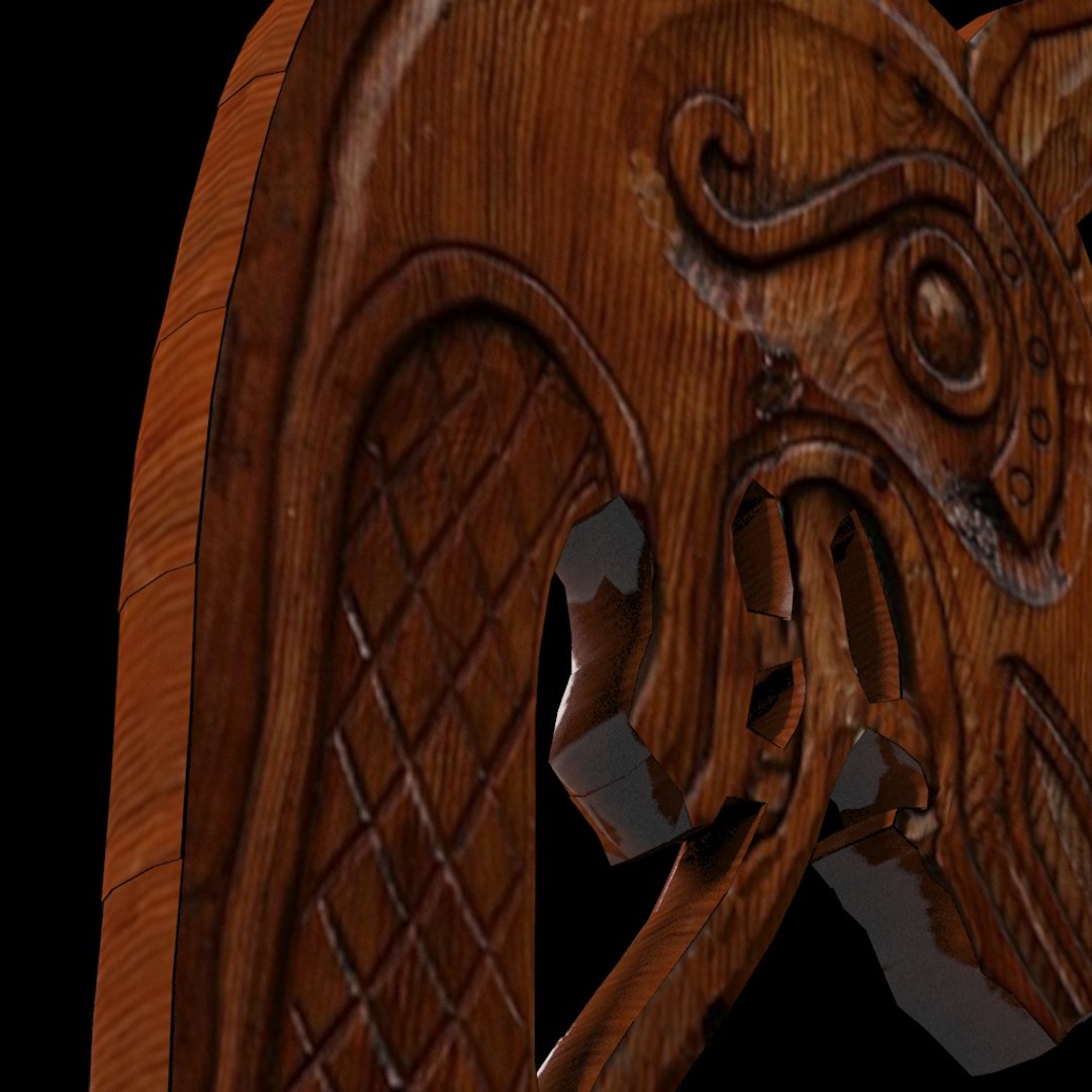 Viking Ship S Dragon Head 3d Model