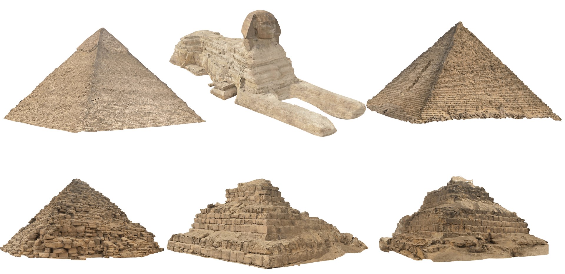 Pyramids Pack 3D model - TurboSquid 2045068