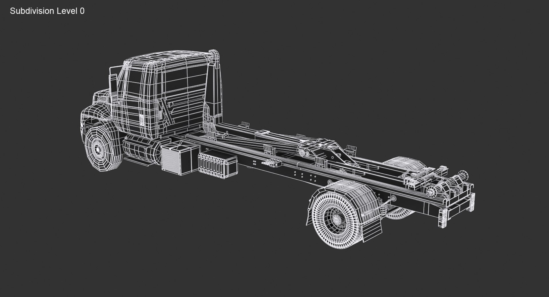 3d Model Hydraulic Hooklift Truck