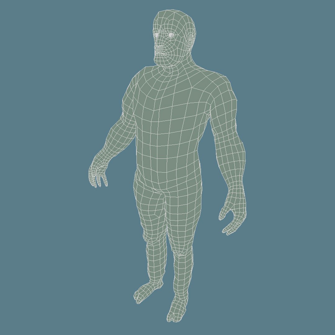 Normal Mapped Golem 3d Obj