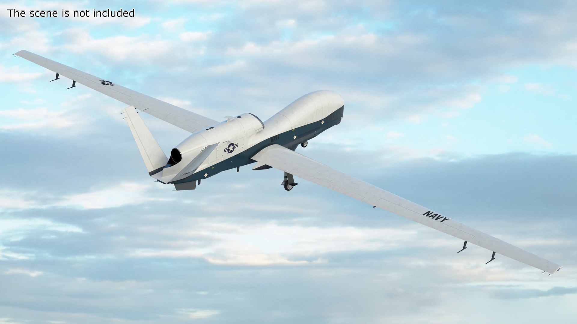 Northrop Grumman MQ-4C Triton Rigged For Cinema 4D 3D - TurboSquid 2381891