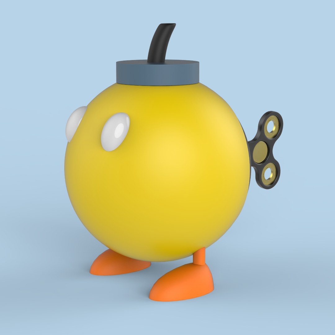 3D Cartoon Bomb - TurboSquid 1713506
