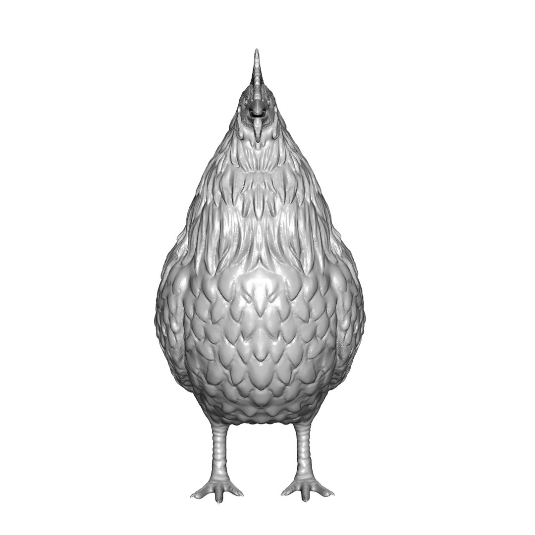 3d Model Chicken Print Cnc