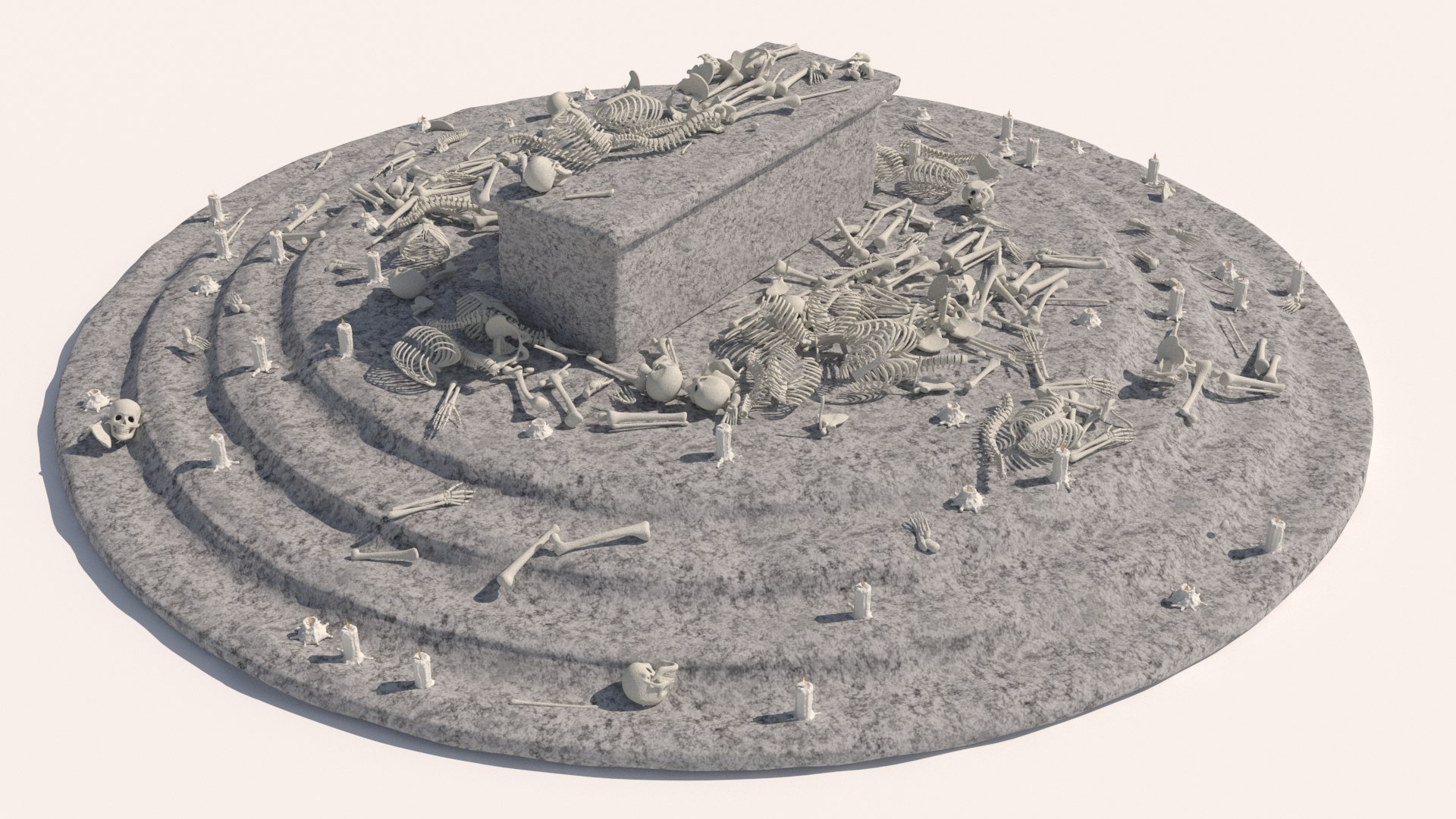 3D Old Ancient Rock Altar 2 - TurboSquid 2062857
