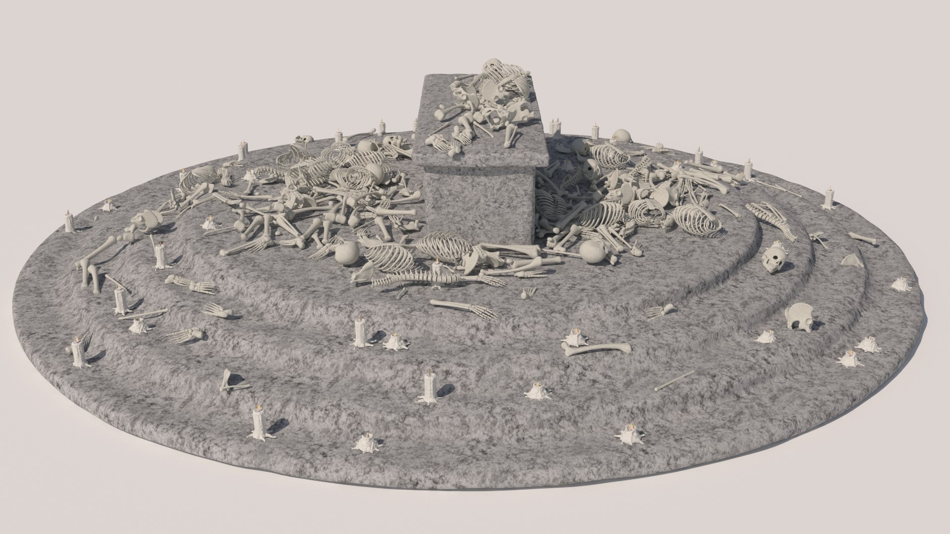 3D Old Ancient Rock Altar 2 - TurboSquid 2062857