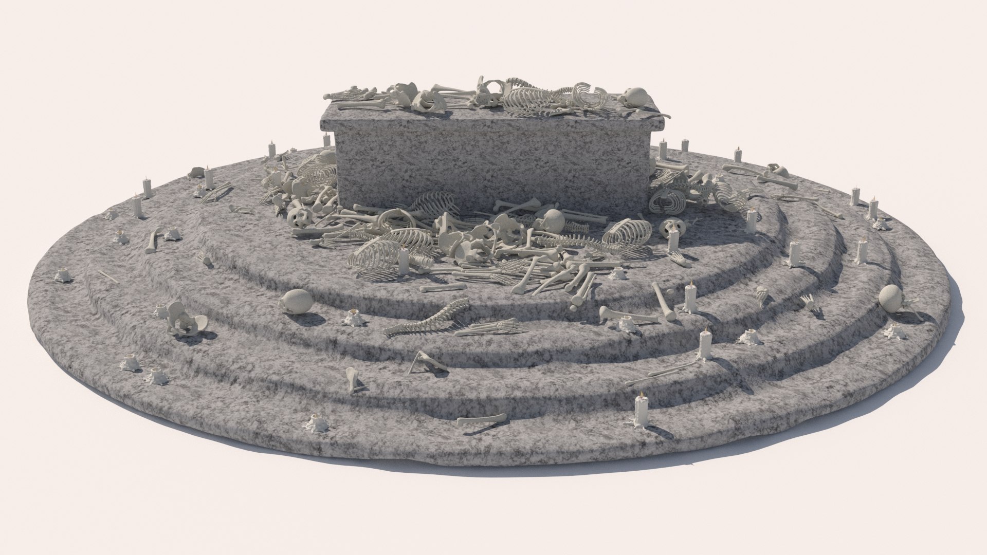 3D Old Ancient Rock Altar 2 - TurboSquid 2062857