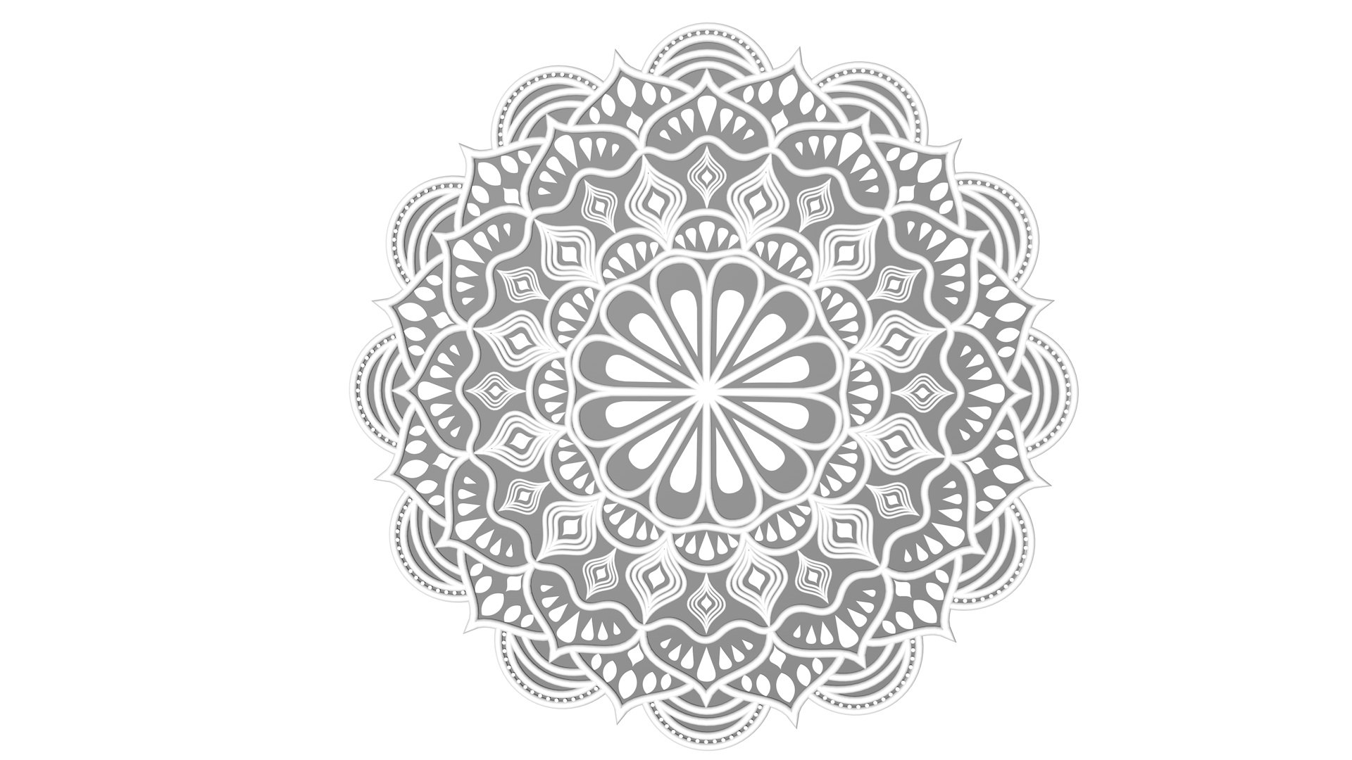 Mandala While Model - TurboSquid 1808007