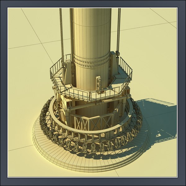 drop tower 3d dxf