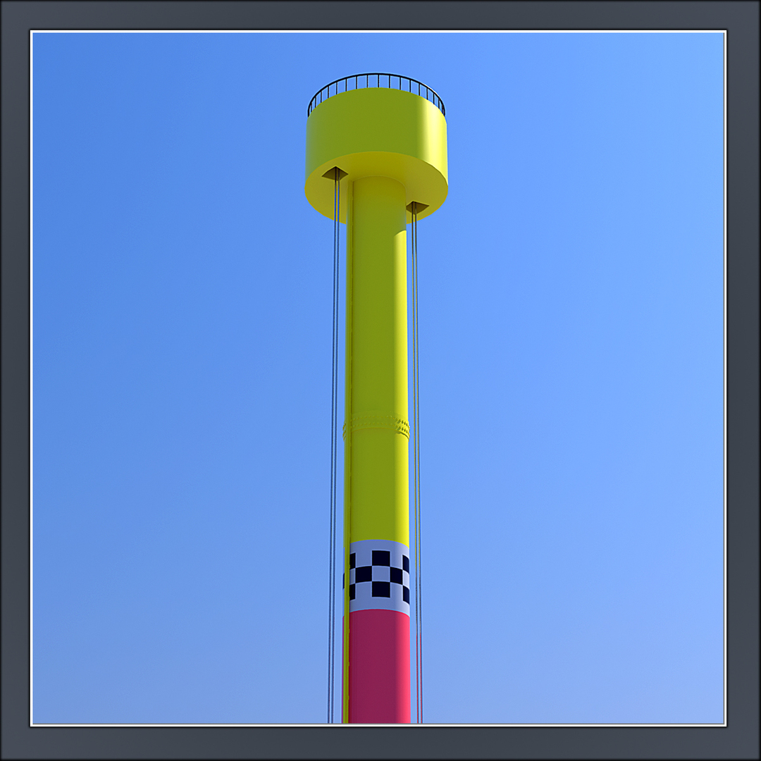 drop tower 3d dxf