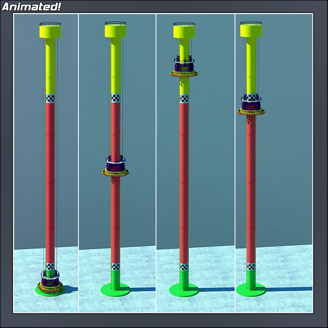 Drop Tower 3d Dxf