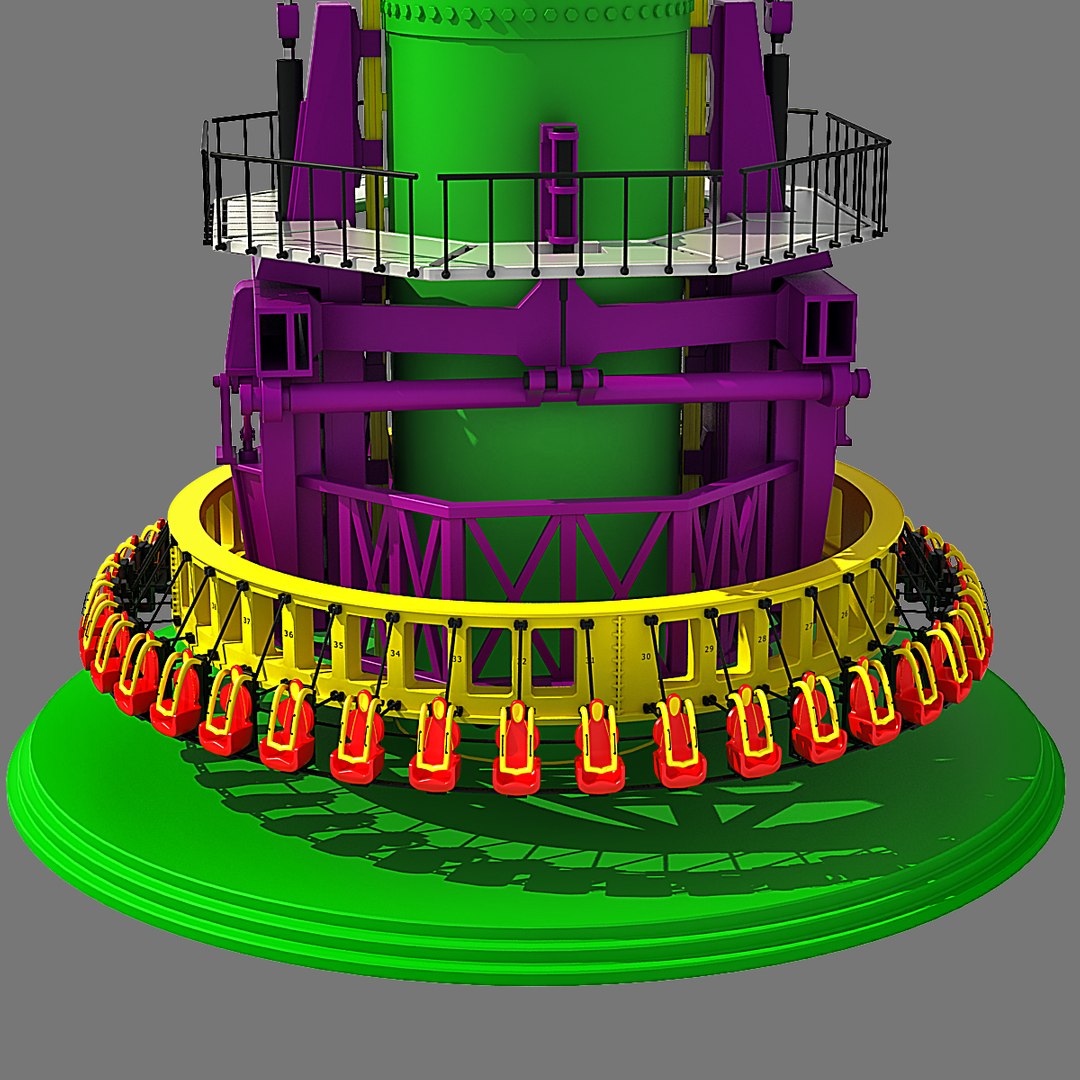 Drop Tower 3d Dxf