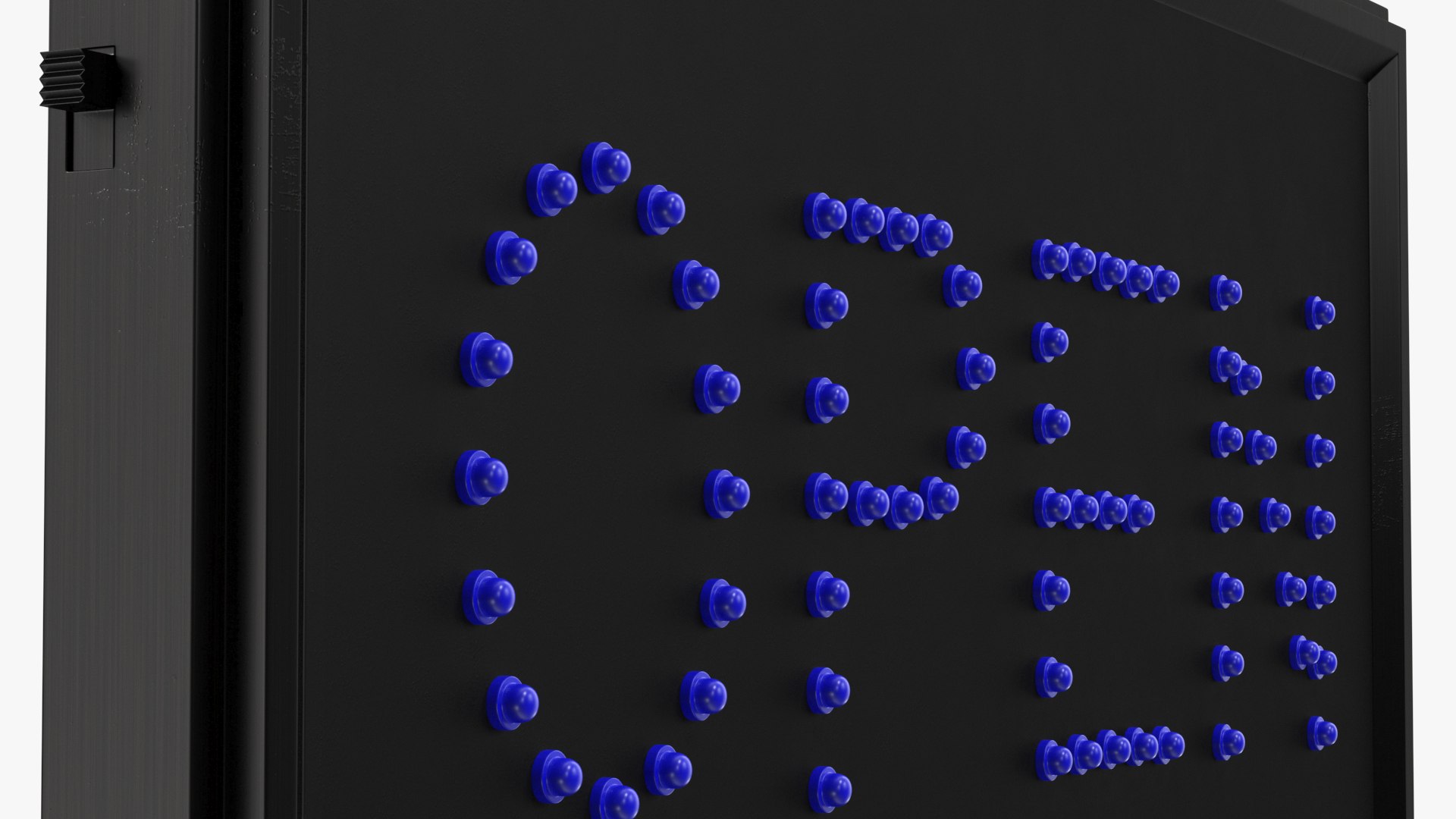 3D Traditional Rectangle Blue LED Neon Sign Open OFF model - TurboSquid ...