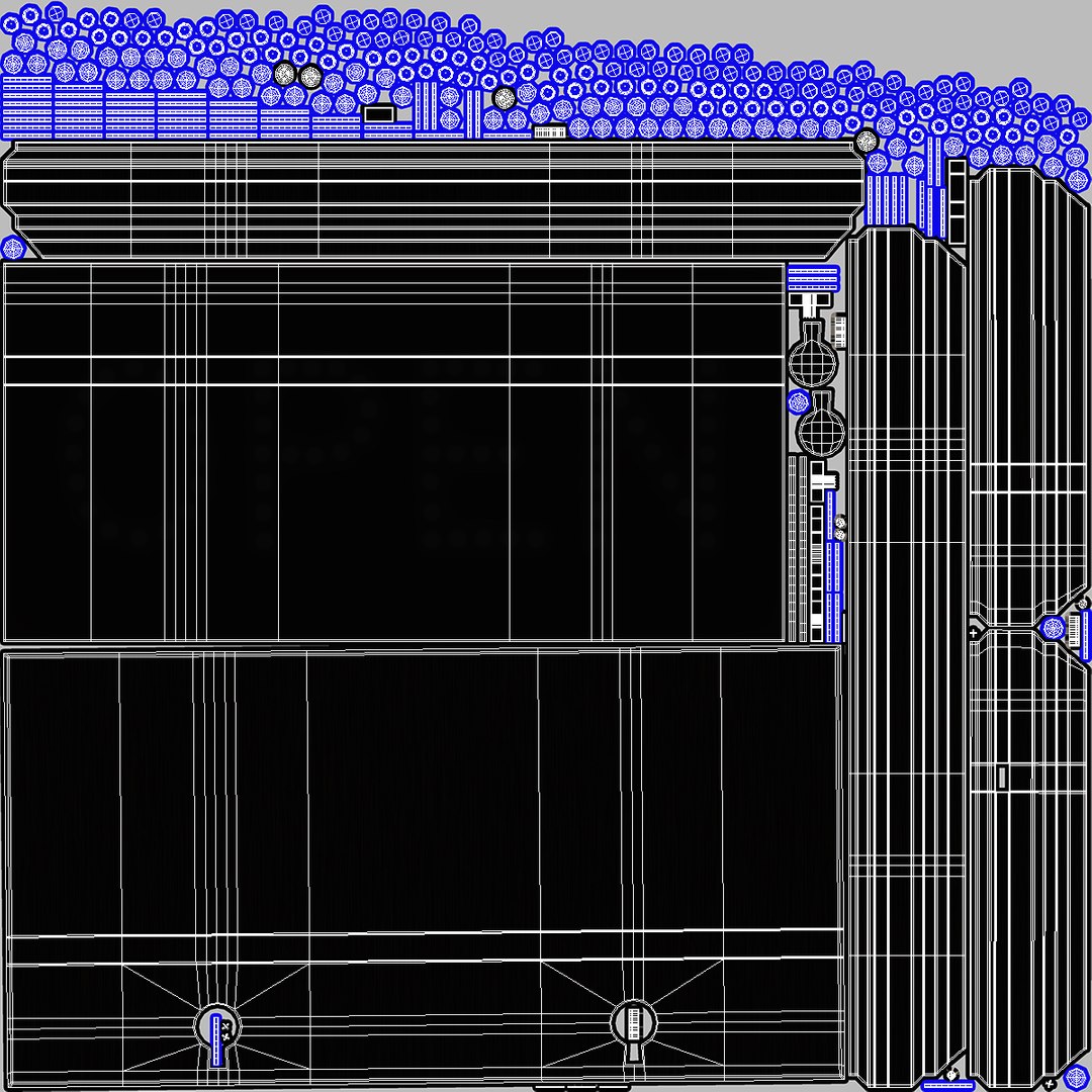 3D Traditional Rectangle Blue LED Neon Sign Open OFF model - TurboSquid ...