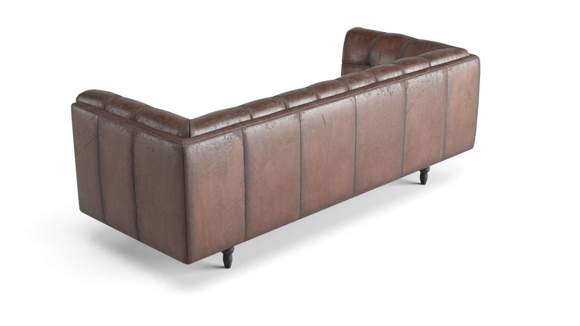 Old Leather Sofa 3D Model - TurboSquid 1534247