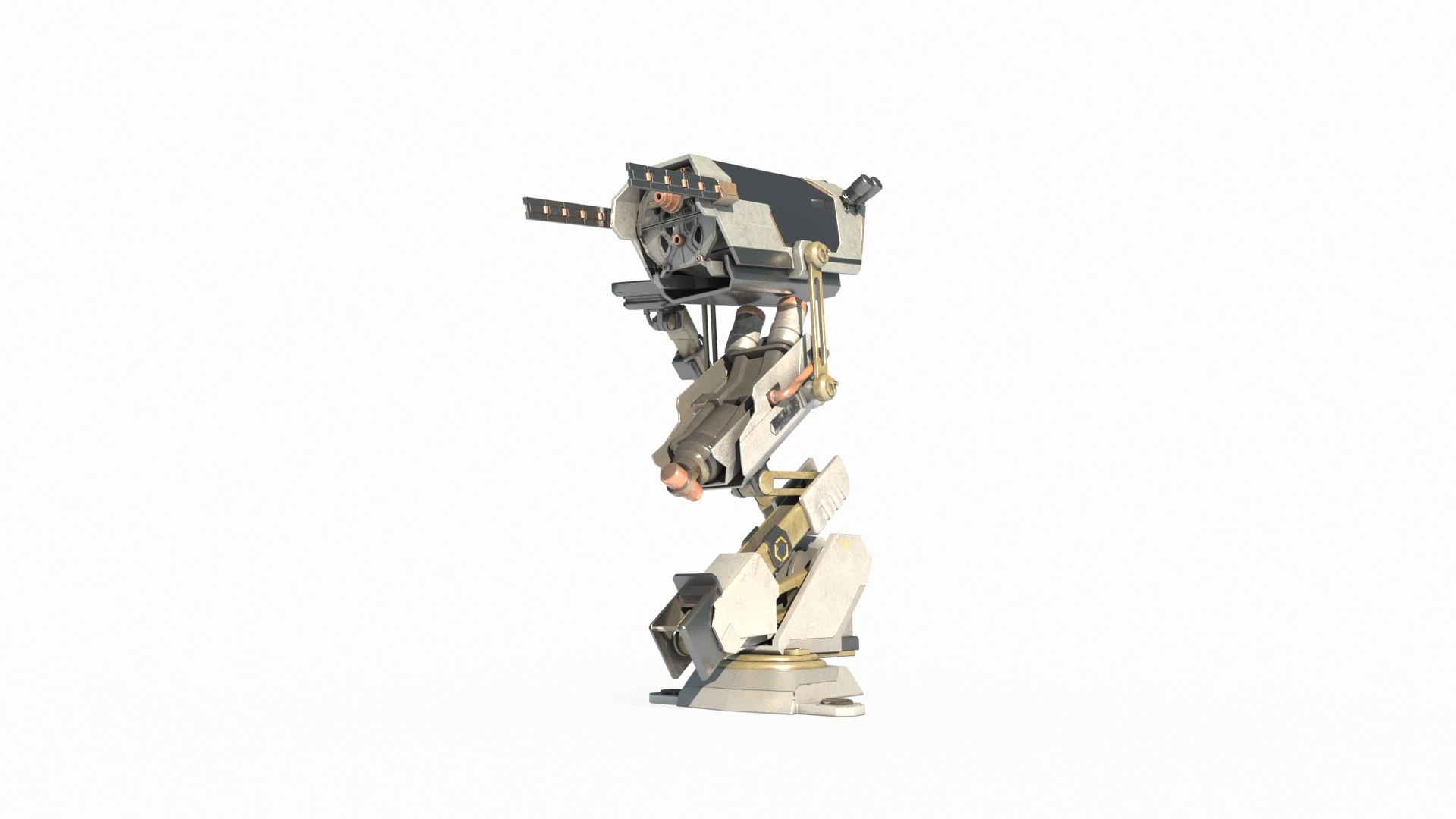 Science Fiction Intelligent Laser Turret 3D Model - TurboSquid 2195416
