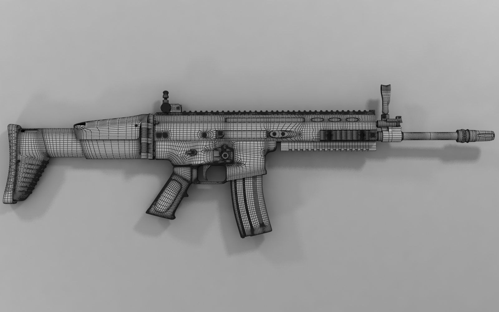 scar-l assault rifle eglm 3d model