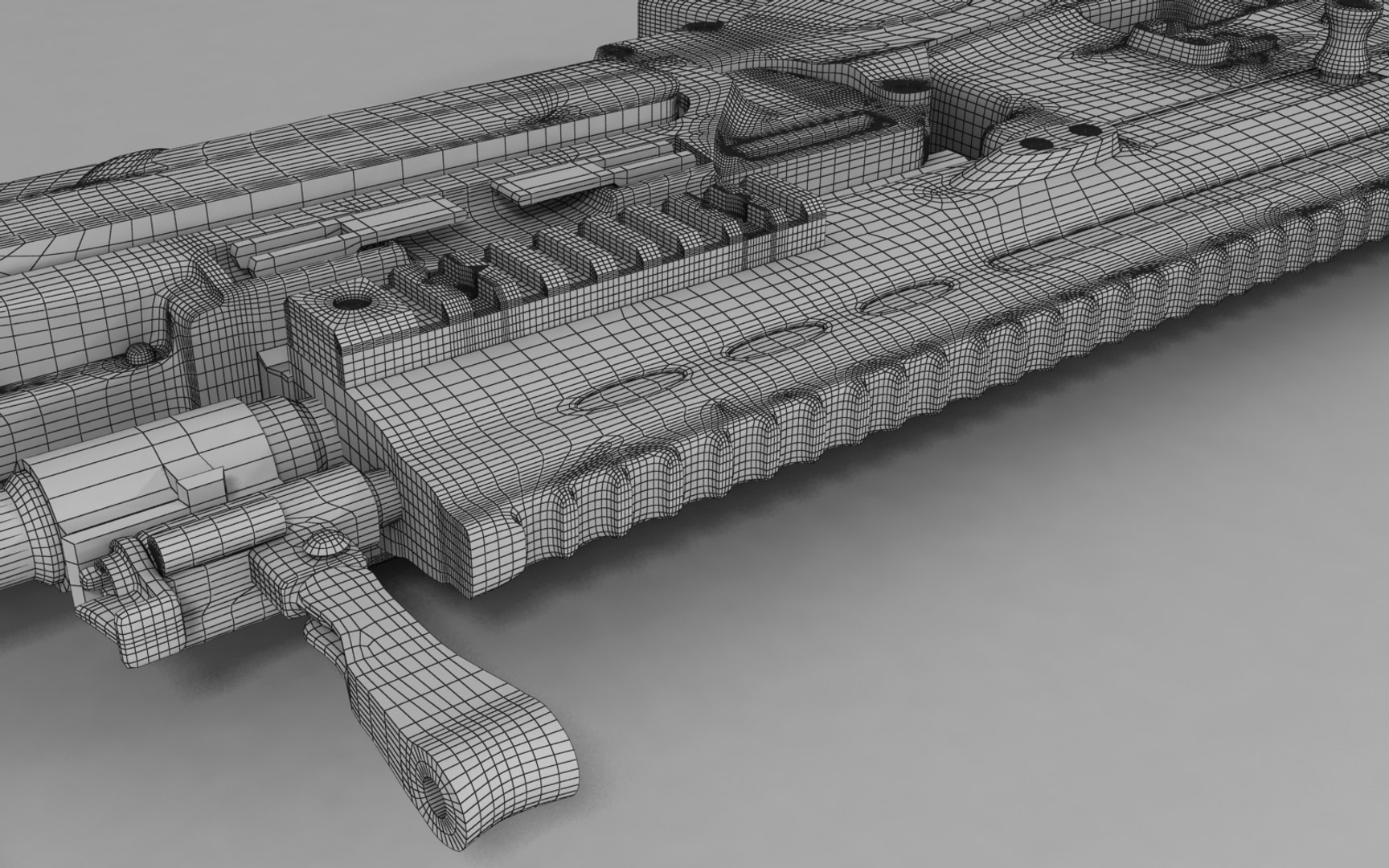 Scar-l Assault Rifle Eglm 3d Model