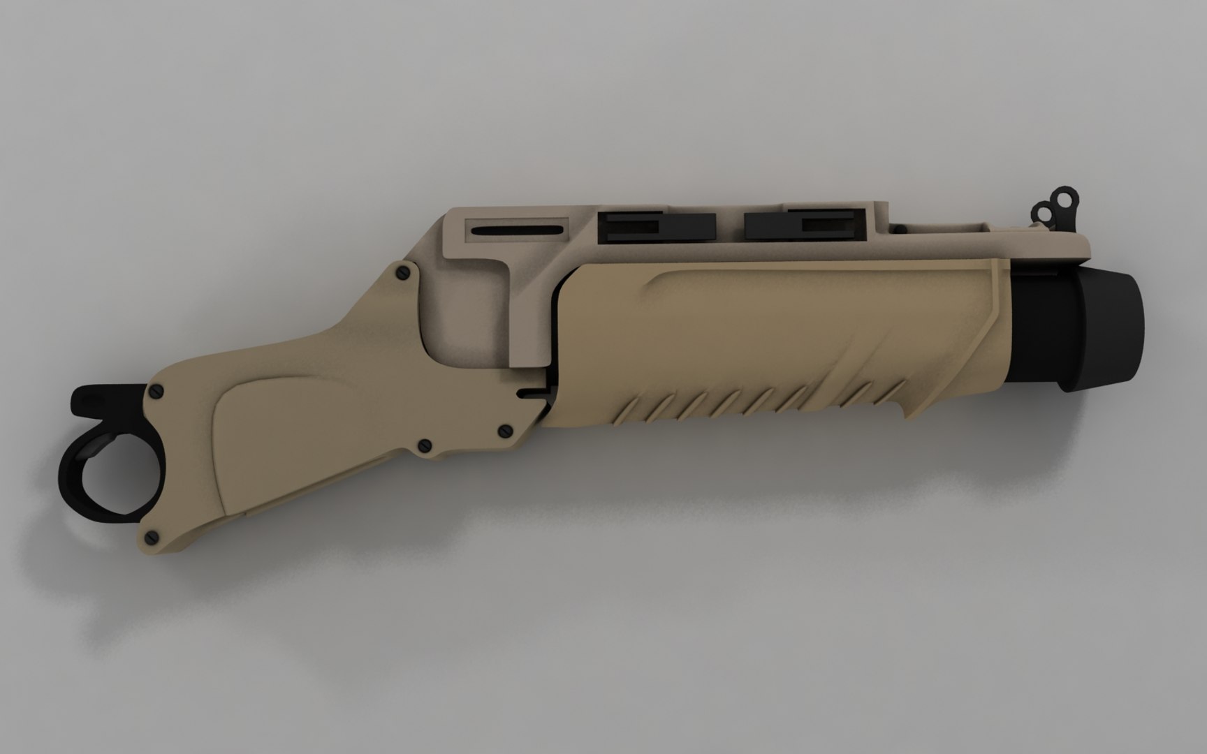 Scar-l Assault Rifle Eglm 3d Model