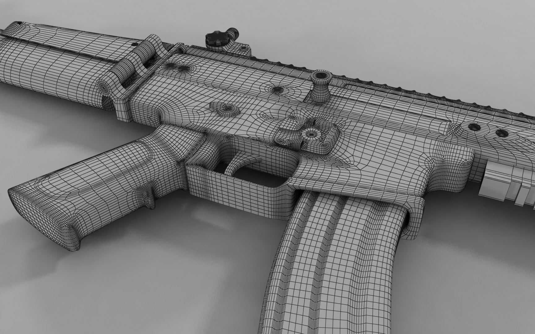 Scar-l Assault Rifle Eglm 3d Model