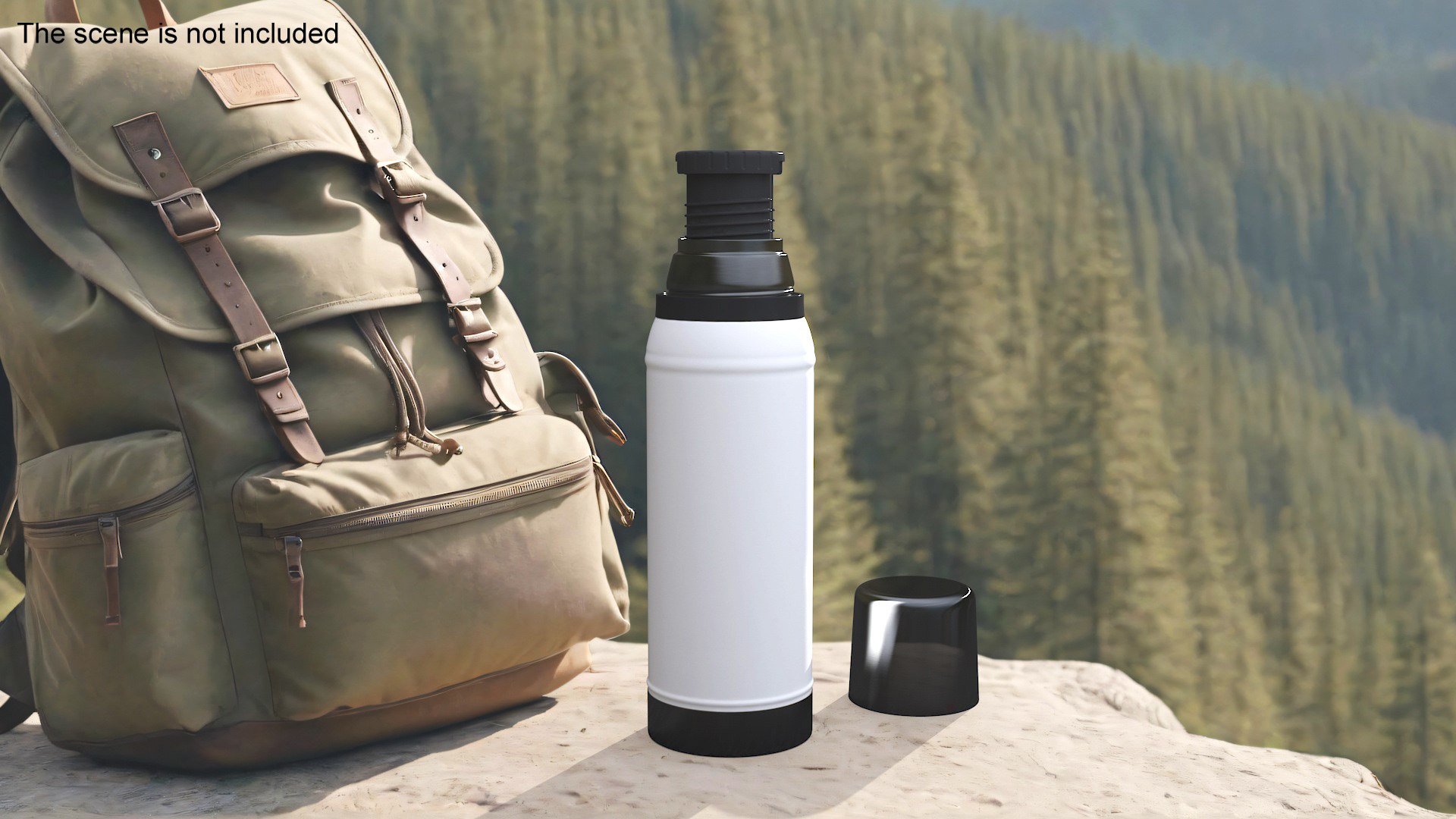 White Thermos Flask Open 3D Model - TurboSquid 2264728