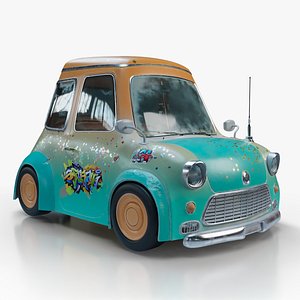 Rigged Cartoon Car Autodesk FBX Models For Download | TurboSquid
