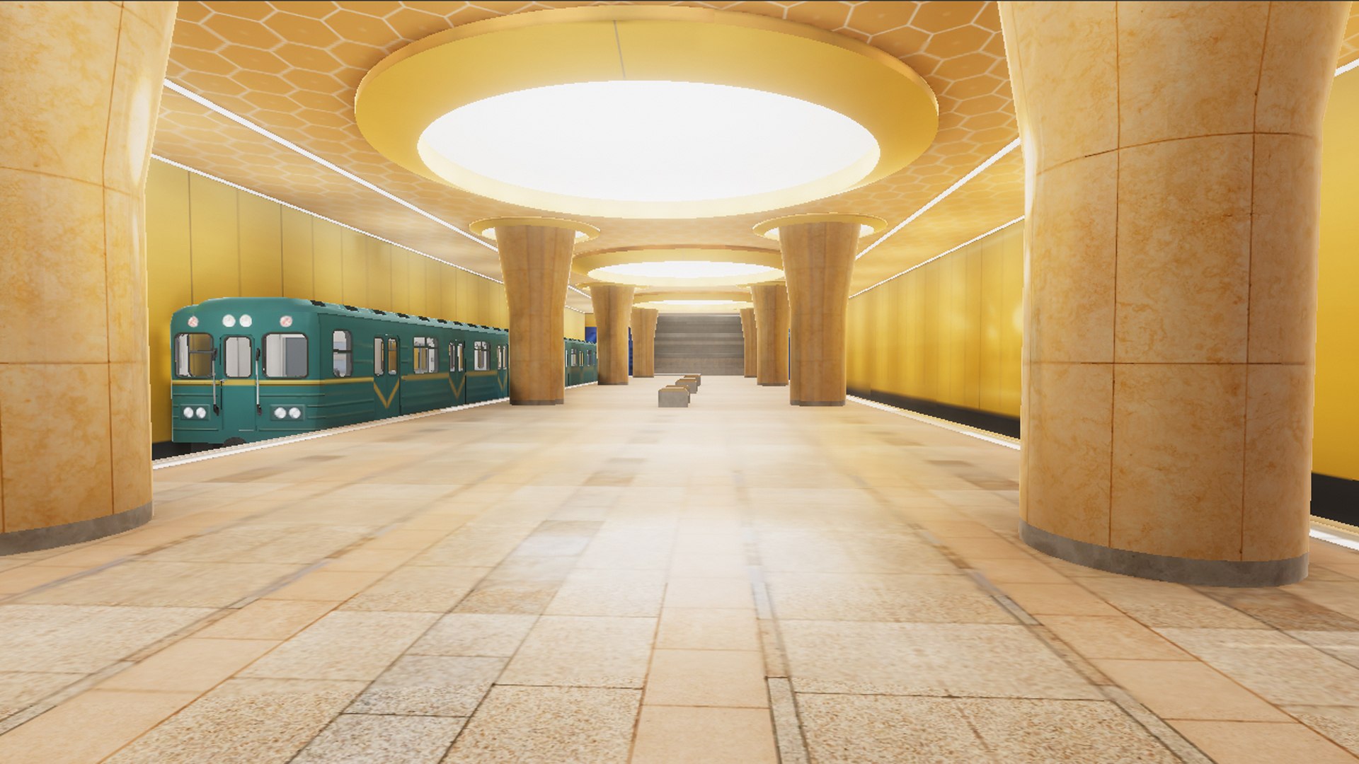 3D Subway Stations 6 Scenes Model - TurboSquid 2394907