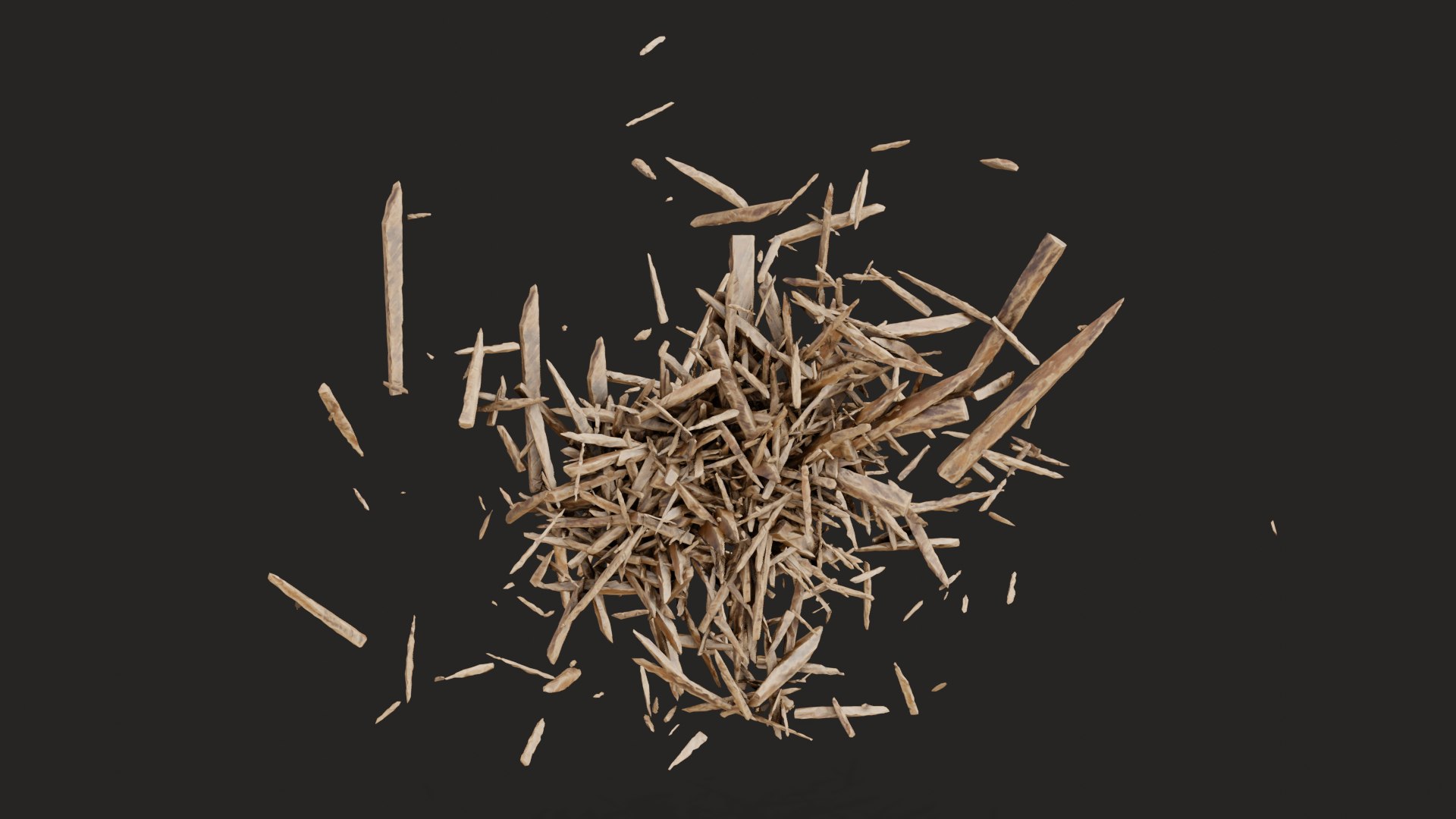 3D Model Animated Splinter Explode Side - TurboSquid 1778133