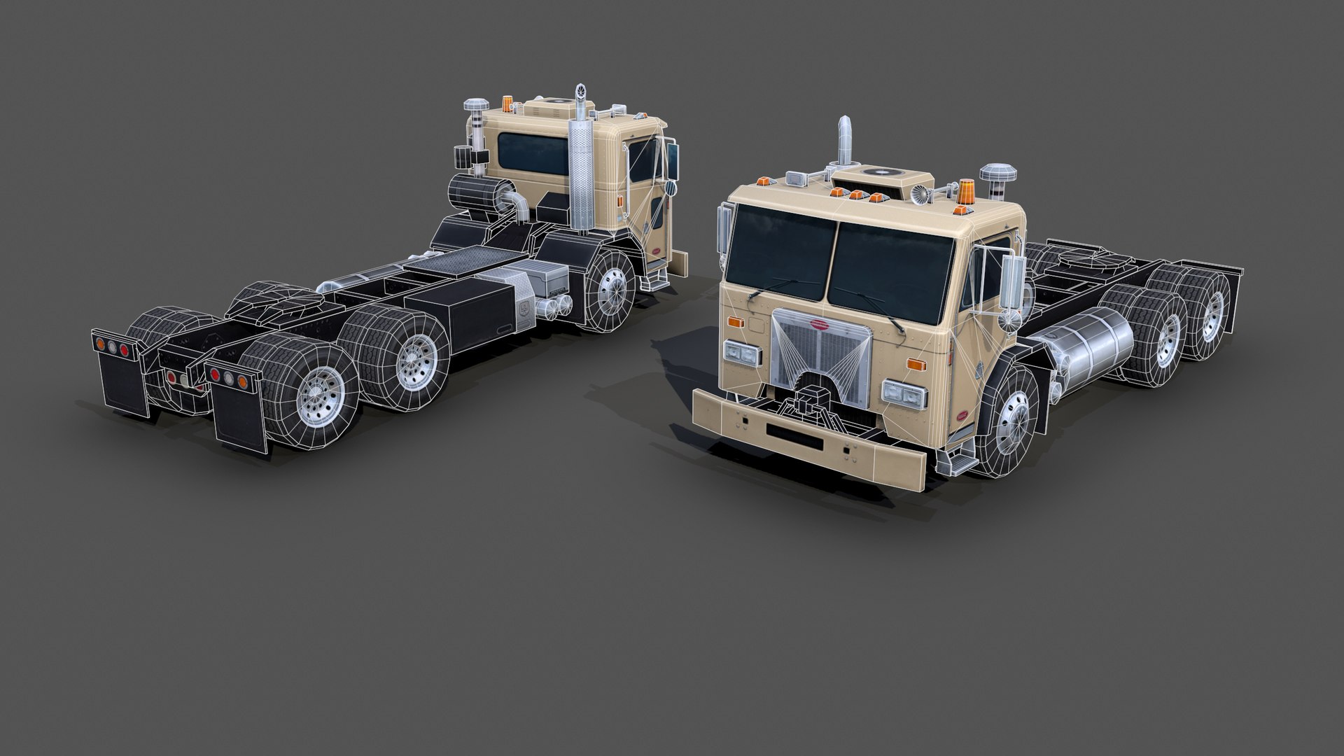 Peterbilt 320 1998 semi truck model - TurboSquid 2178628