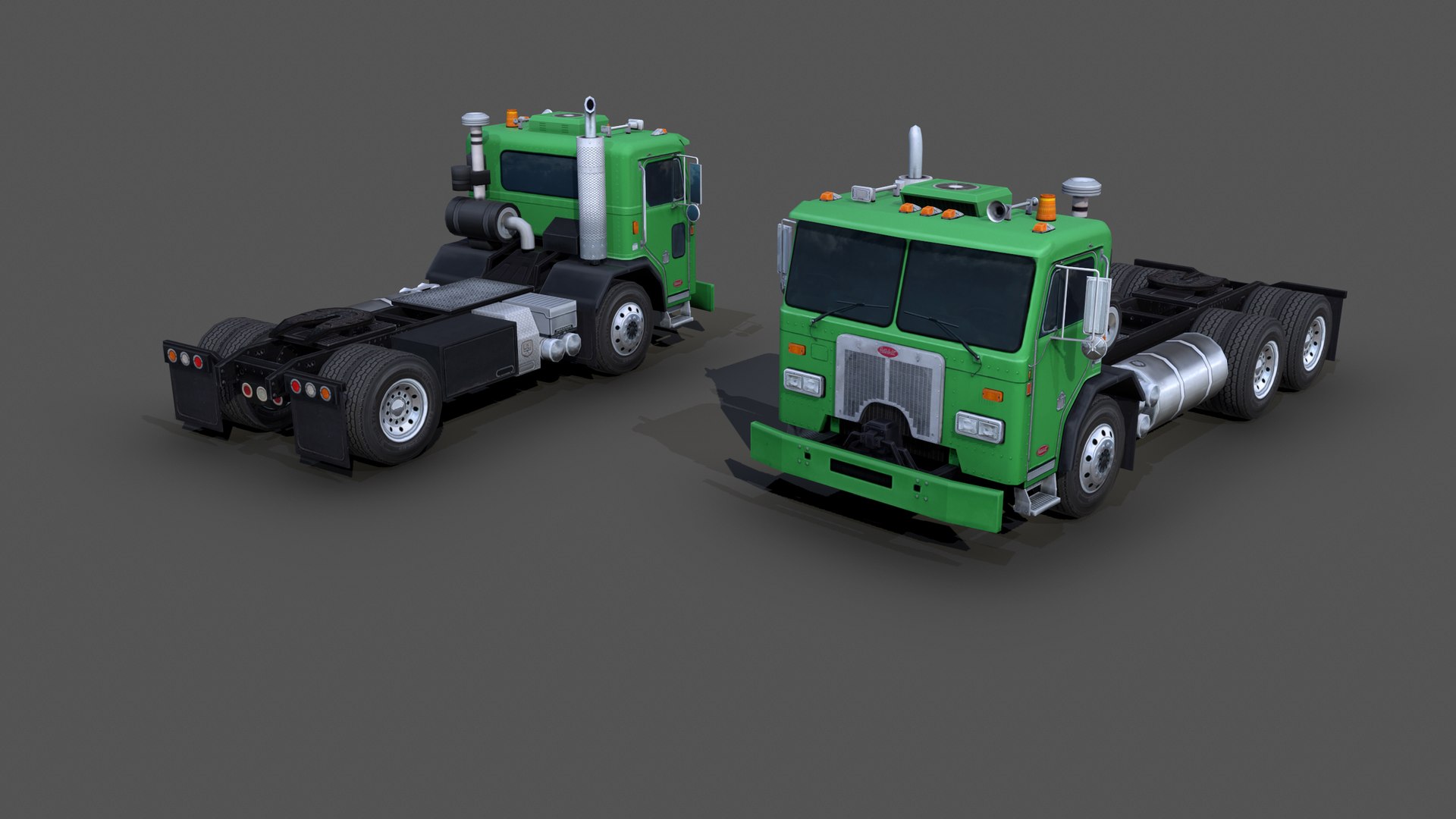 Peterbilt 320 1998 semi truck model - TurboSquid 2178628