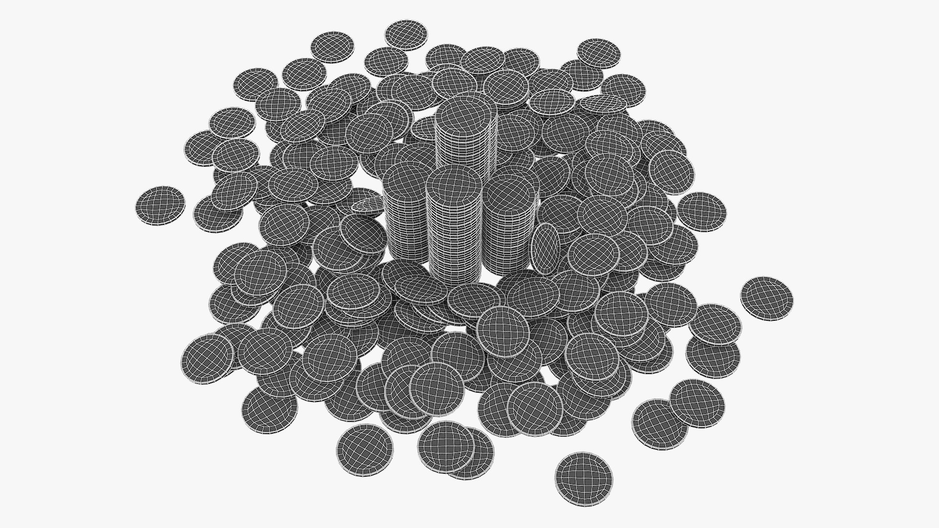 Ethereum Coin Pile 2 3D Model - TurboSquid 1731986