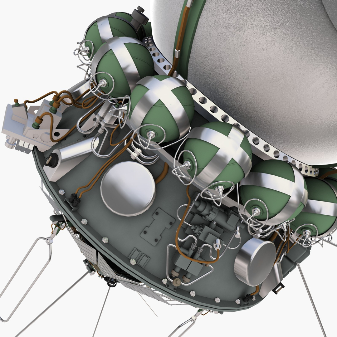 russian spaceship vostok-1 3d model