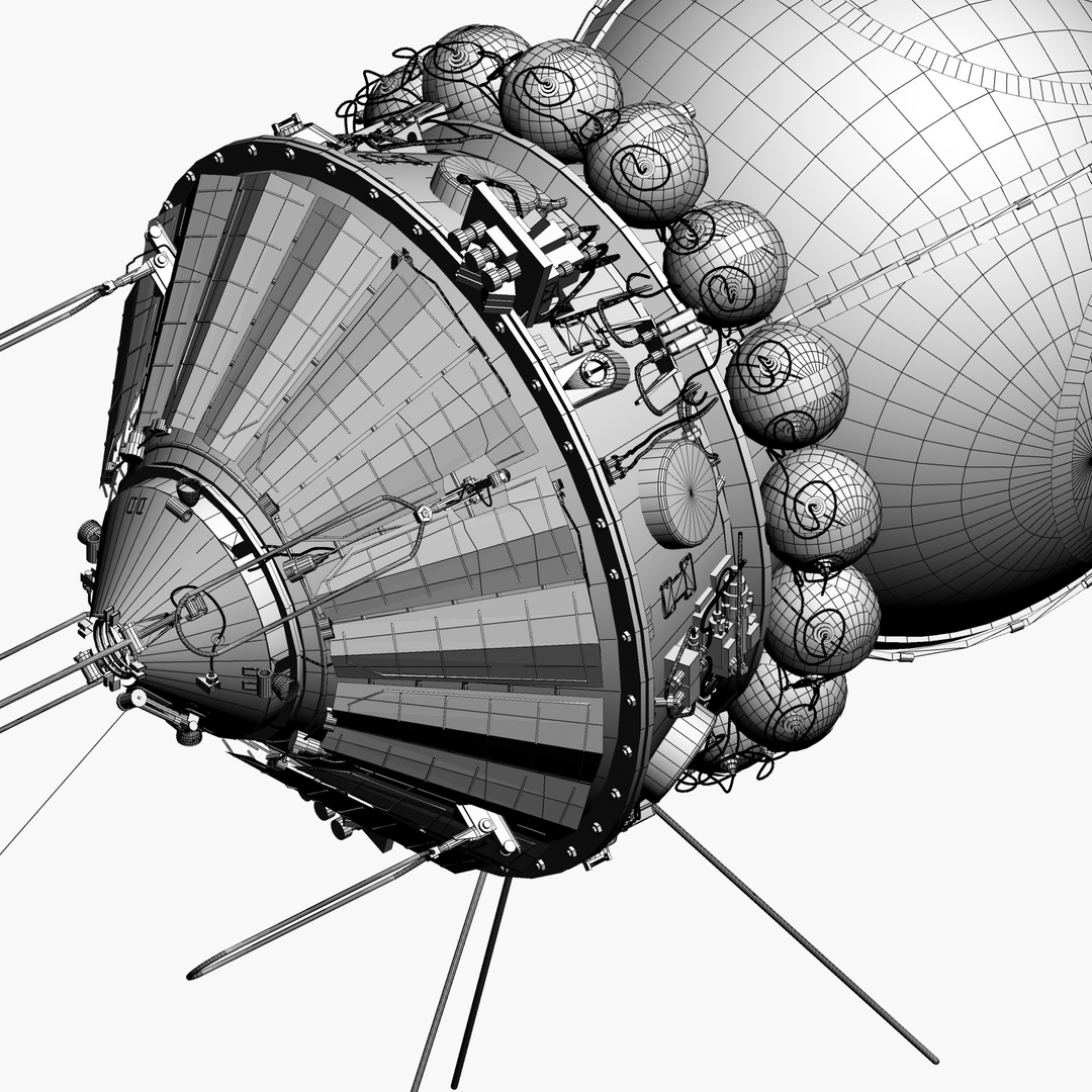 Russian Spaceship Vostok-1 3d Model