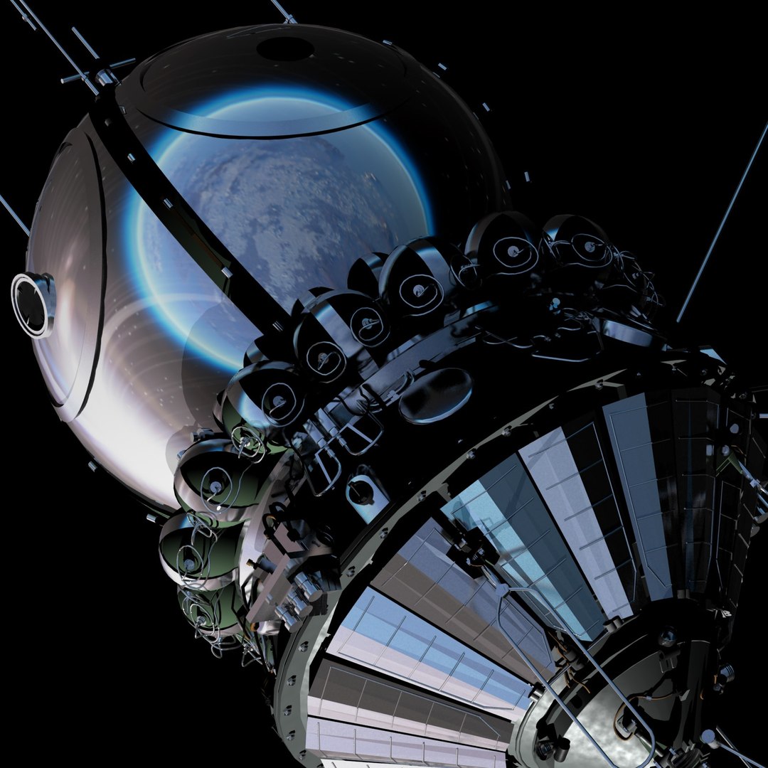 Russian Spaceship Vostok-1 3d Model