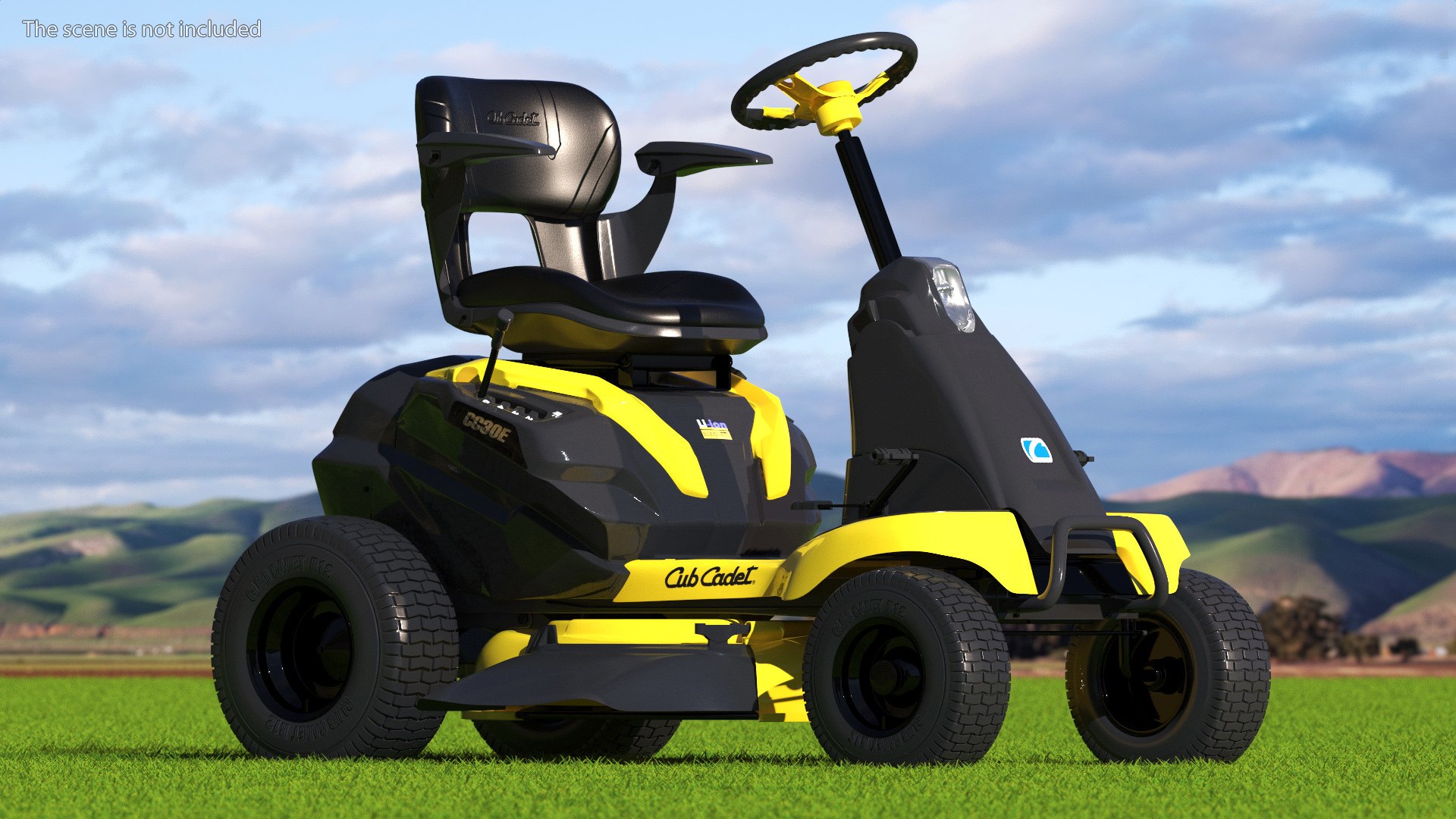 Electric Riding Lawn Mower Cub Cadet CC30E 3D Model - TurboSquid 2133731