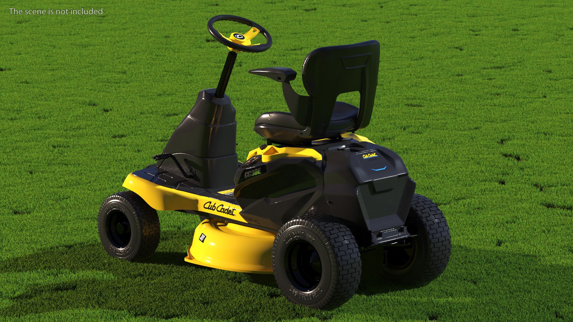 Electric Riding Lawn Mower Cub Cadet CC30E 3D Model - TurboSquid 2133731