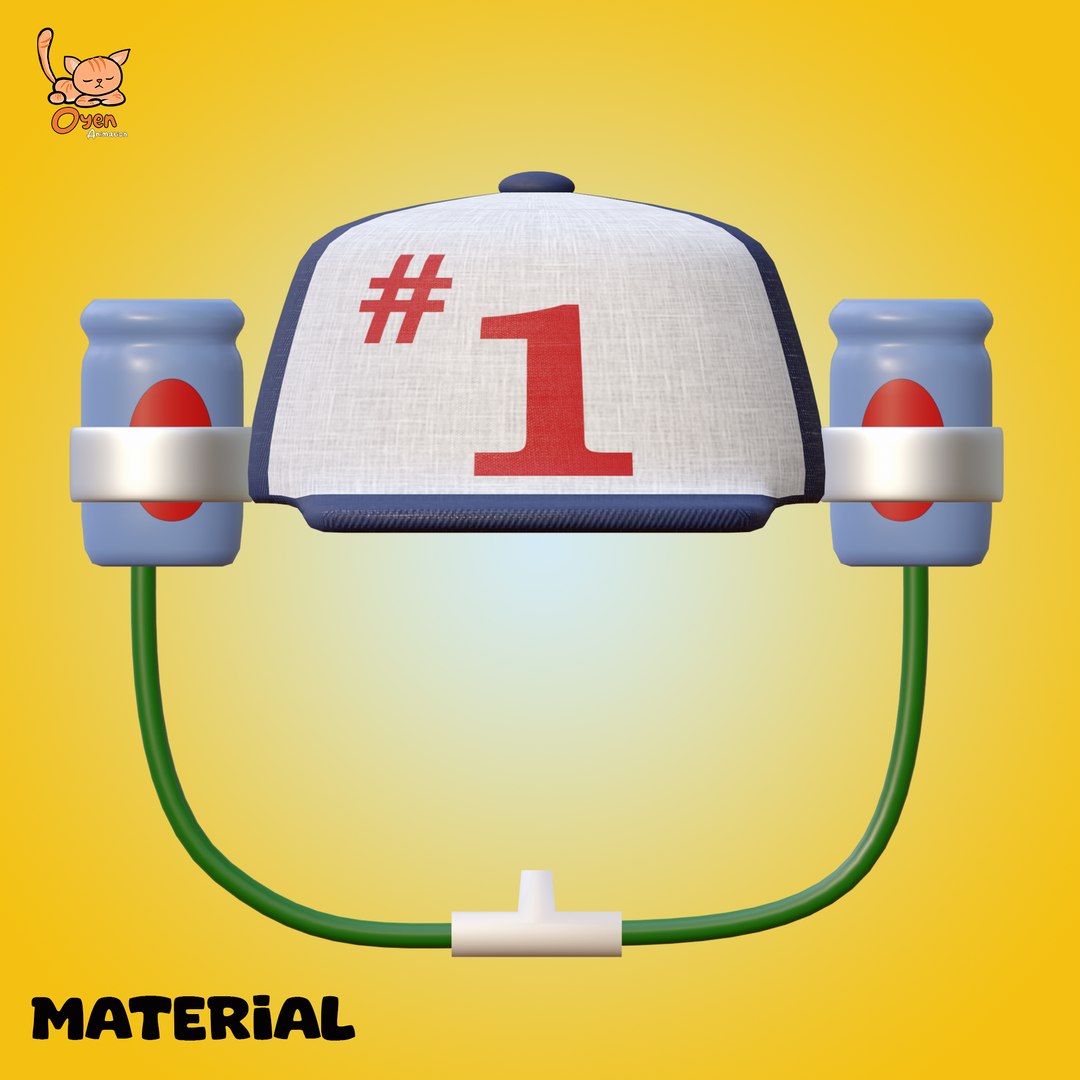 3D Model Soda Drink Hat Smitty Werben Man Jensen - TurboSquid 2253398