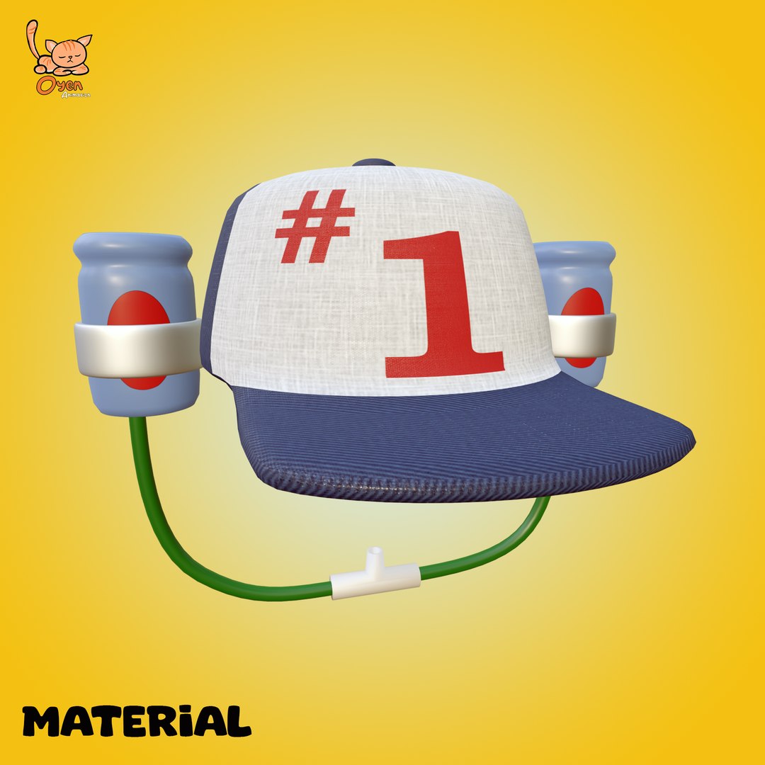 3D Model Soda Drink Hat Smitty Werben Man Jensen - TurboSquid 2253398