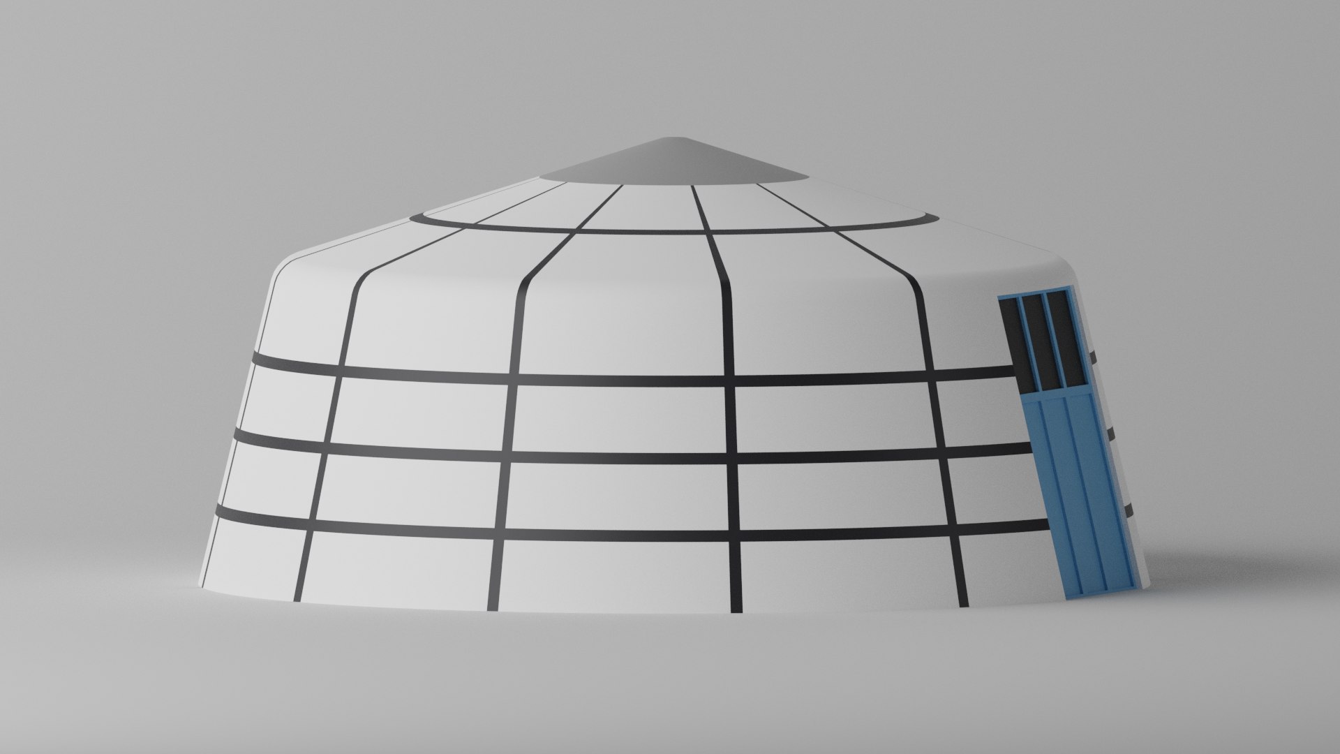3D Model Cartoon Mongolian Yurt 2 - TurboSquid 2134660