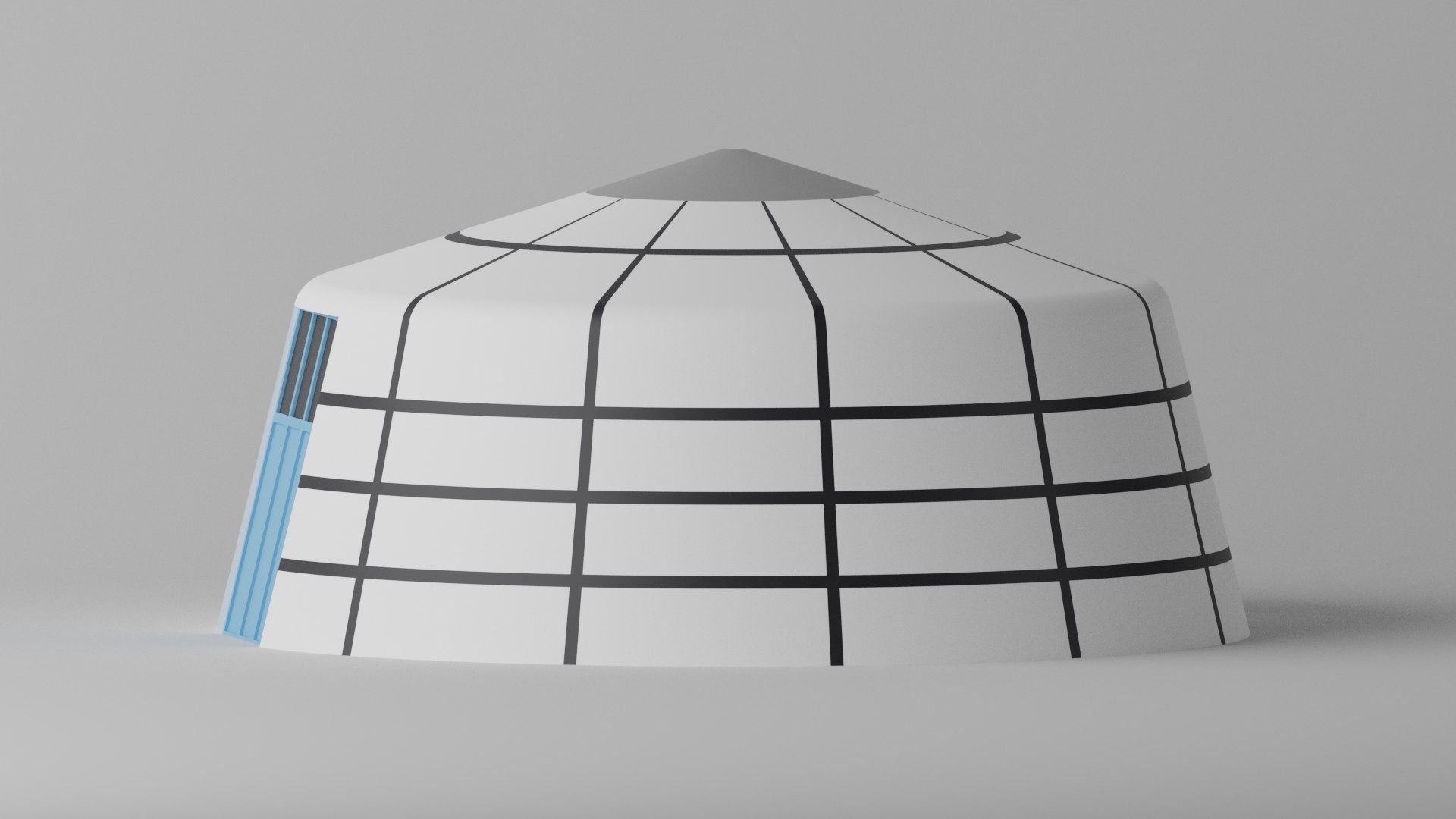 3D Model Cartoon Mongolian Yurt 2 - TurboSquid 2134660