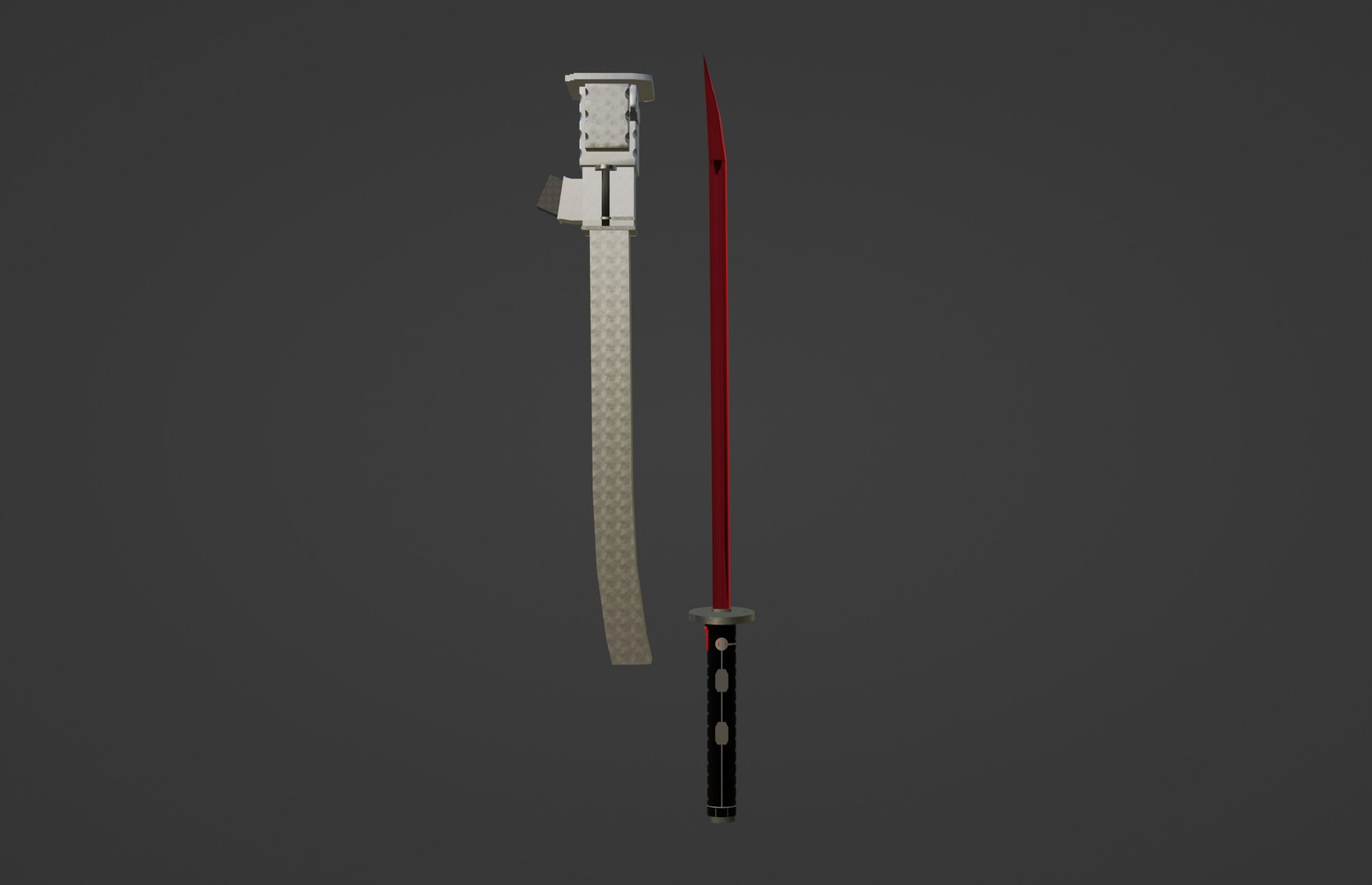Red Sword With Scabbard 3D Model - TurboSquid 2093689