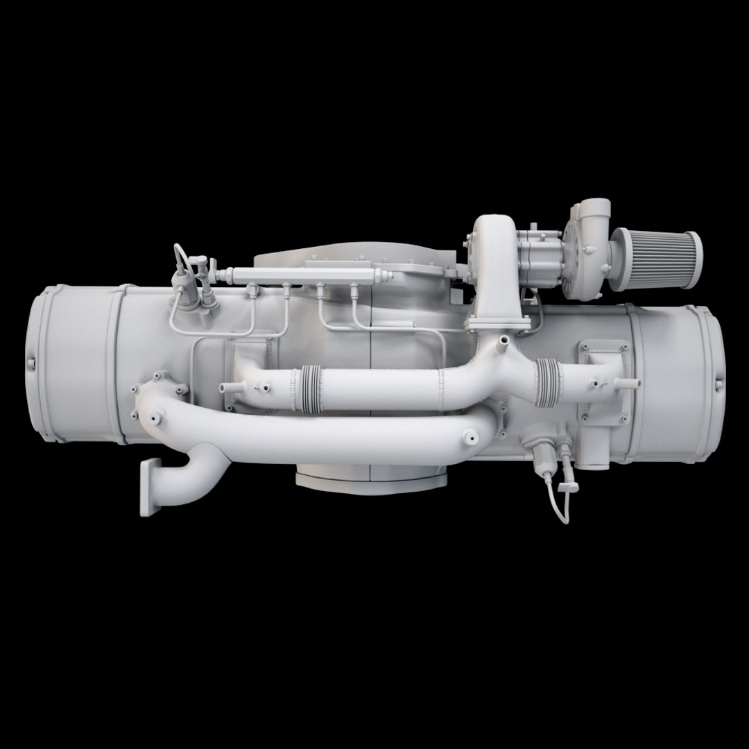3d Model Engine Diesel Opoc