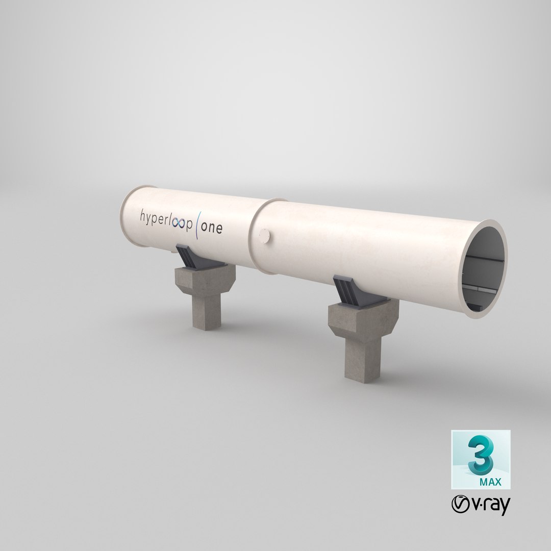 Hyperloop Tube 3D - TurboSquid 1447976