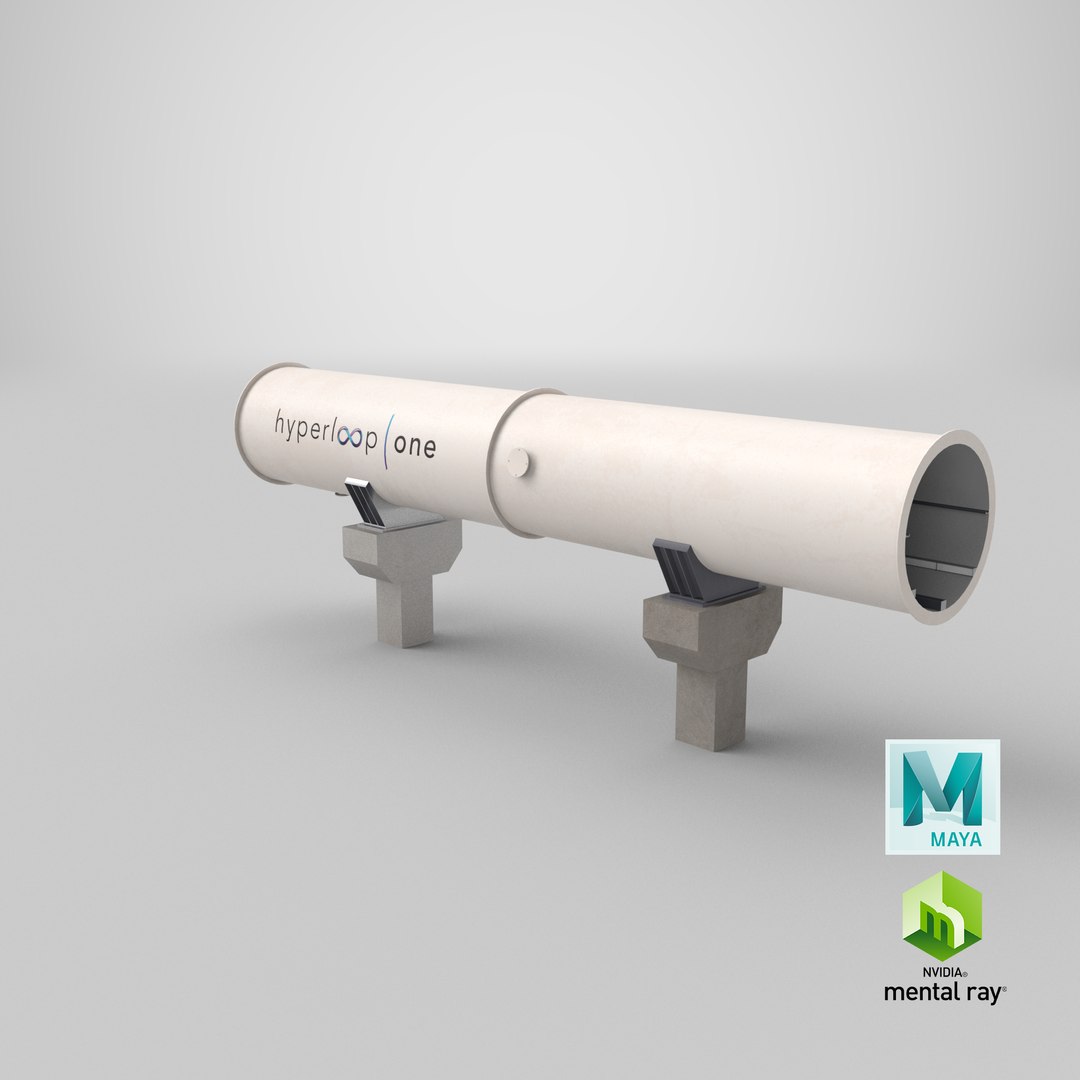 Hyperloop Tube 3D - TurboSquid 1447976