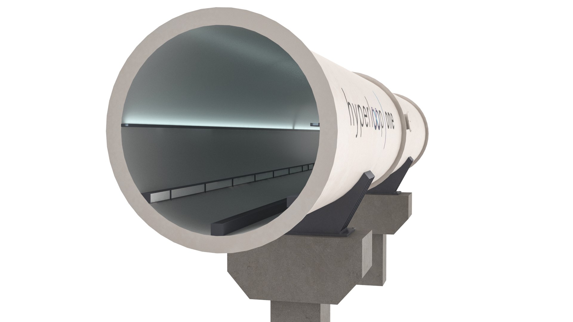 Hyperloop Tube 3D - TurboSquid 1447976