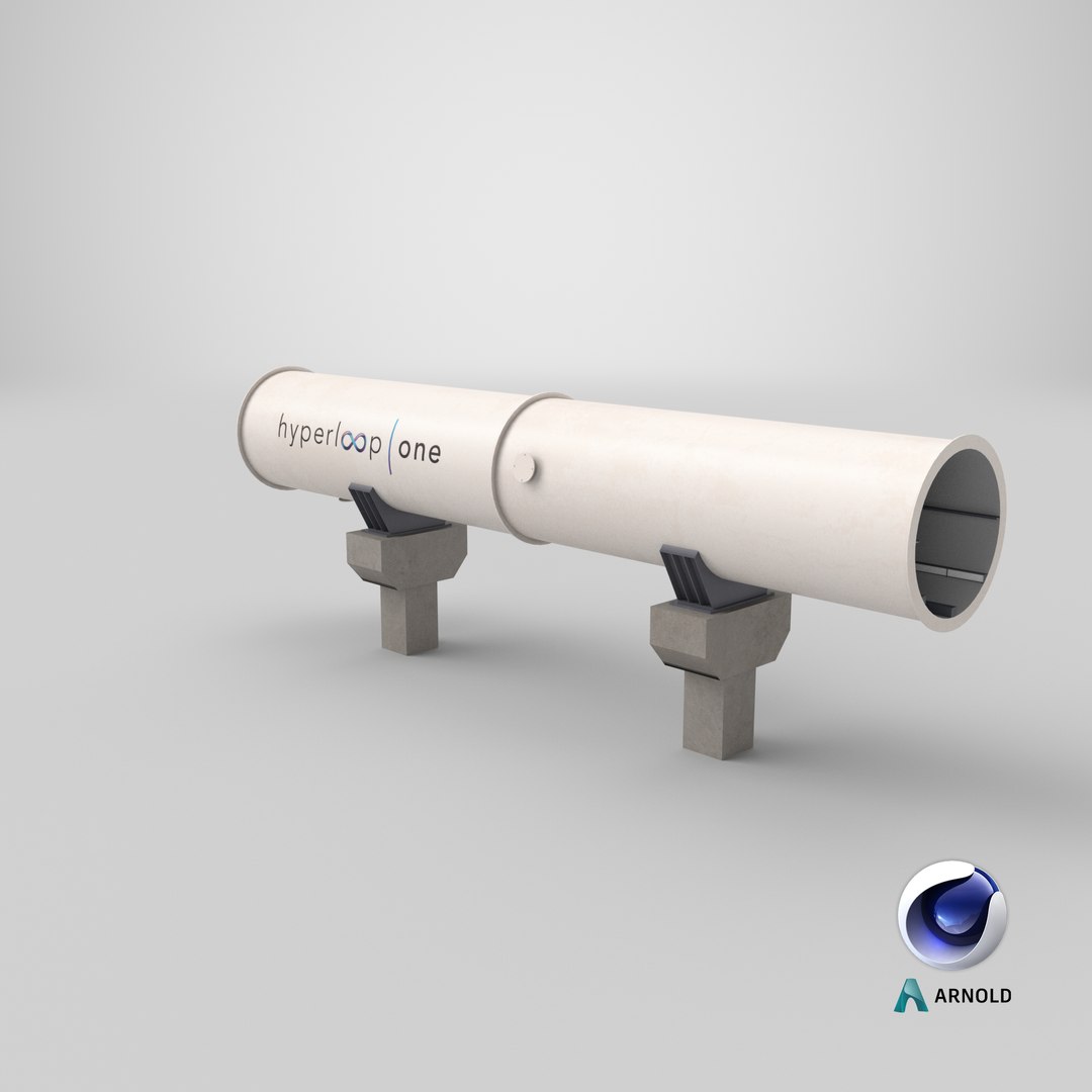 Hyperloop Tube 3D - TurboSquid 1447976